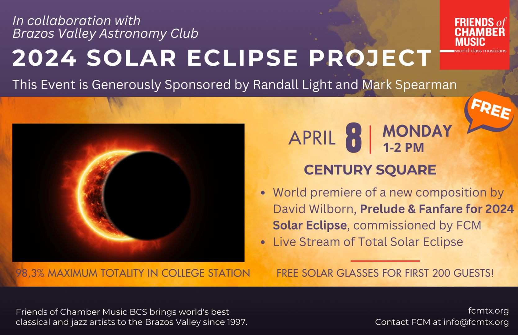 Unique Solar Eclipse Event At Century Square: Solar Science, Music ...