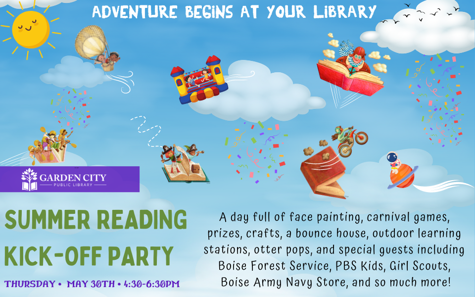 Summer Reading Kickoff Party! | Garden City, ID | Festivals.com